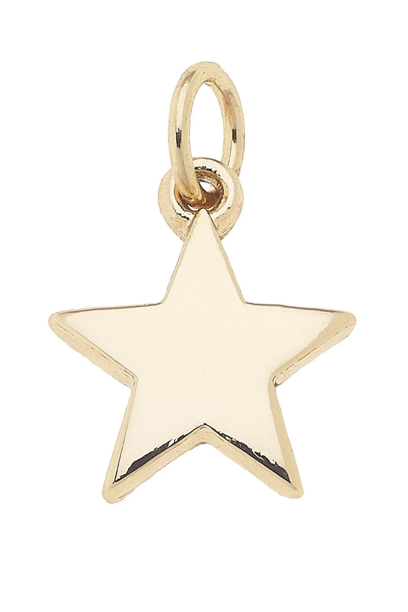 Classic Star Charm in Shiny Gold – Canvas Style