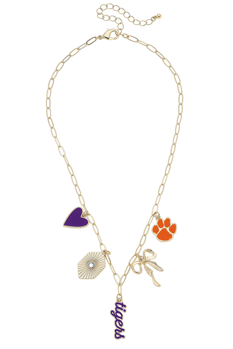 PREORDER 10/1: Clemson Tigers Paper Clip Charm Collector Necklace in ...