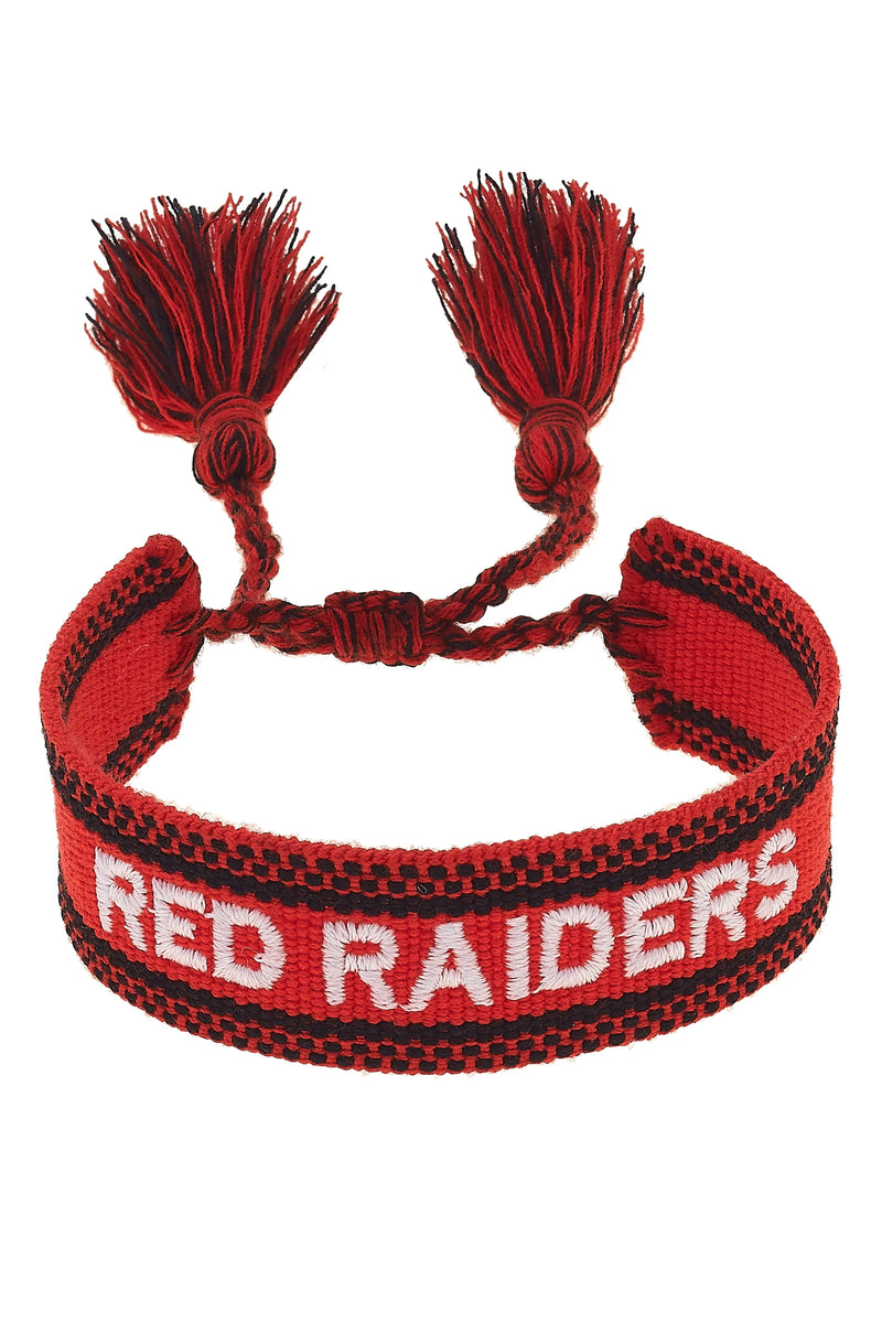 Texas Tech Red Raiders Woven Tassel Bracelet in Red – Canvas Style