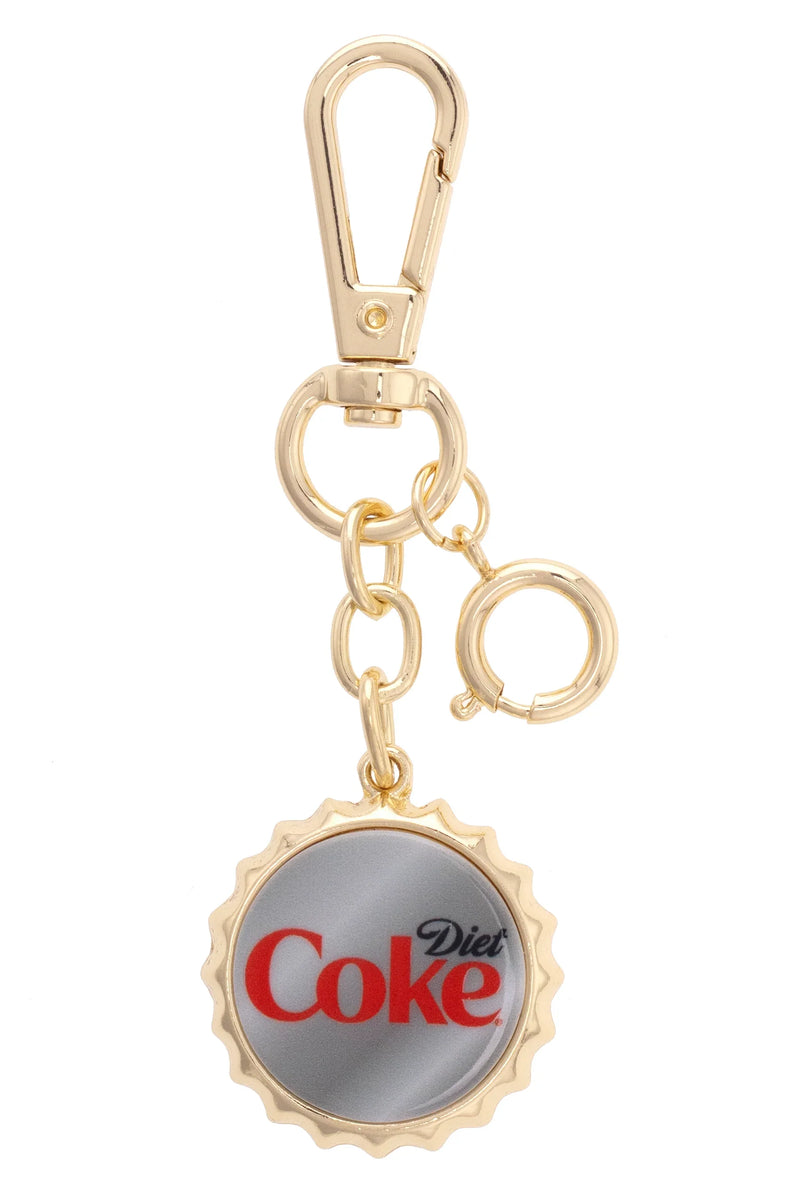 Diet Coke Bottle Cap Bag Charm in Grey – Canvas Style