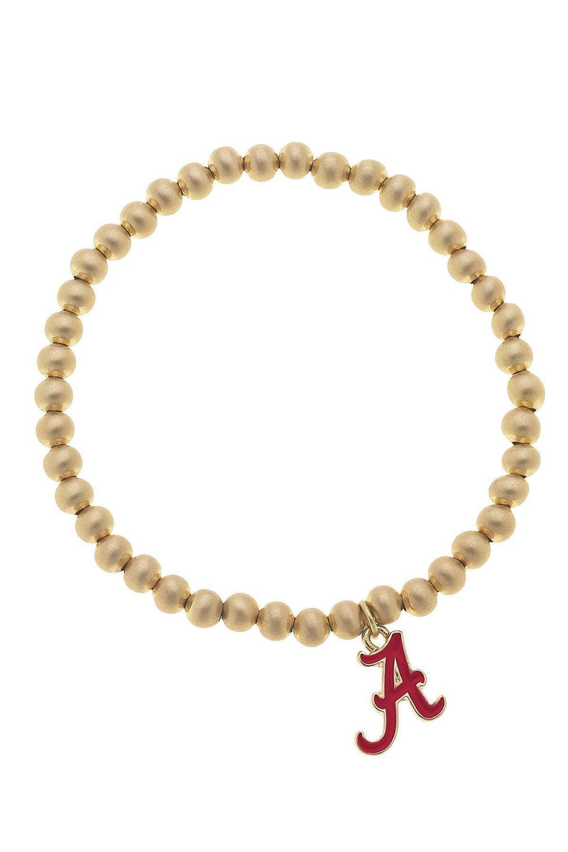 Alabama Crimson Tide Ball Bead Stretch Bracelet – Canvas Style