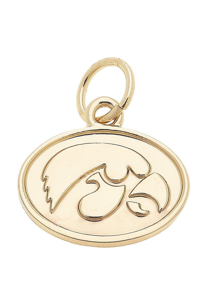 Iowa Hawkeyes Shiny Gold Logo Charm – Canvas Style