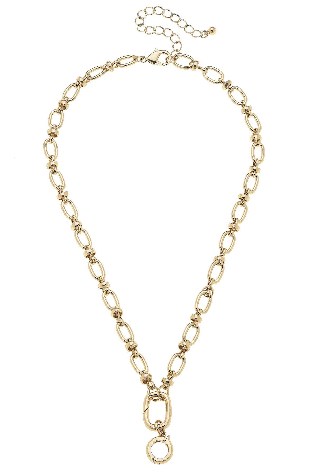 Lilah Cable Link Charm Necklace Base