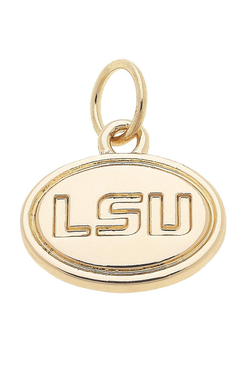 LSU Tigers Shiny Gold Logo Charm – Canvas Style