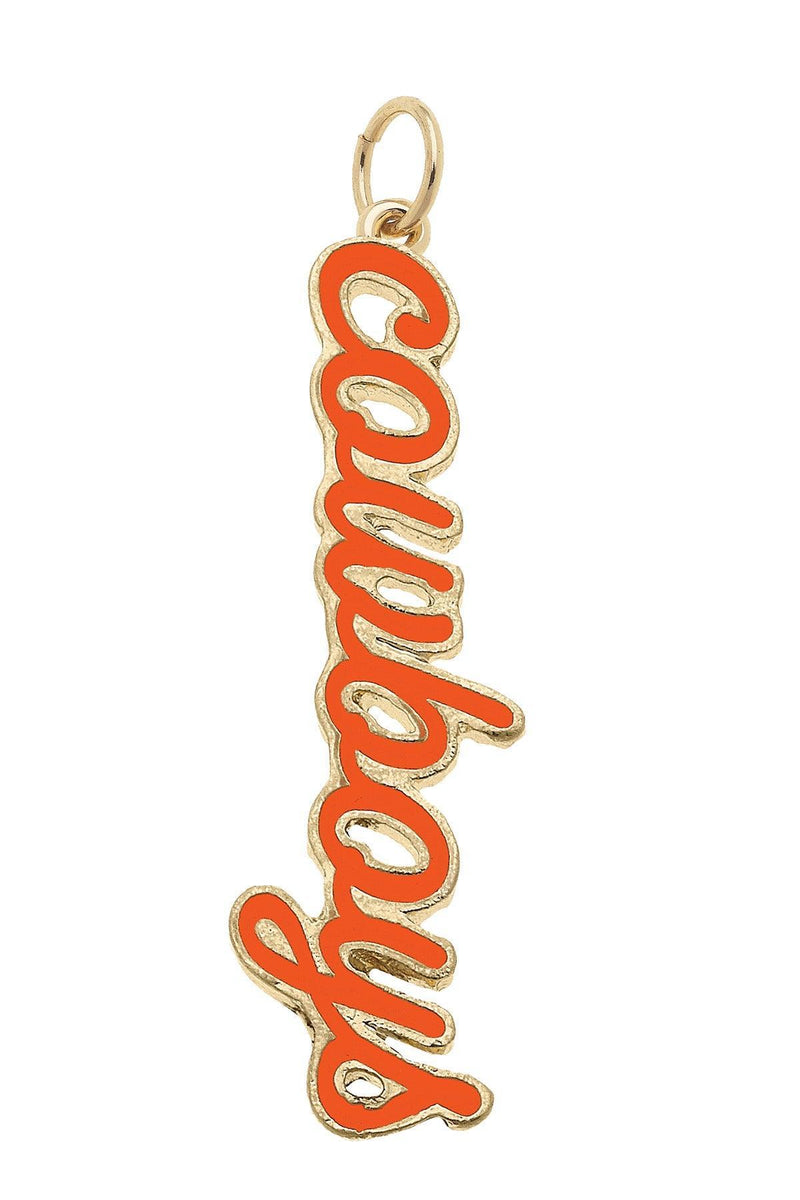 Oklahoma State Cowboys Enamel Script Charm – Canvas Style